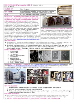 Lesson summary worksheet y12 research and theory challenge alternative ...