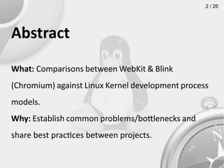 Lessons from Contributing to WebKit and Blink | PPT
