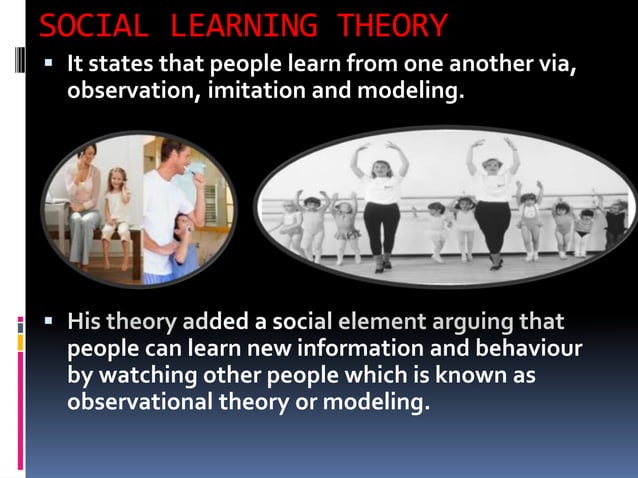 SOCIAL LEARNING THEORY | PPT