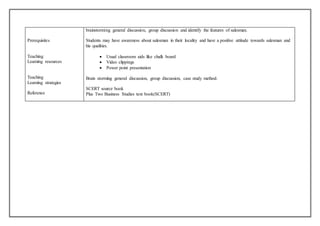 ICT ENABLED LESSON PLAN - Salesmanship | PPT