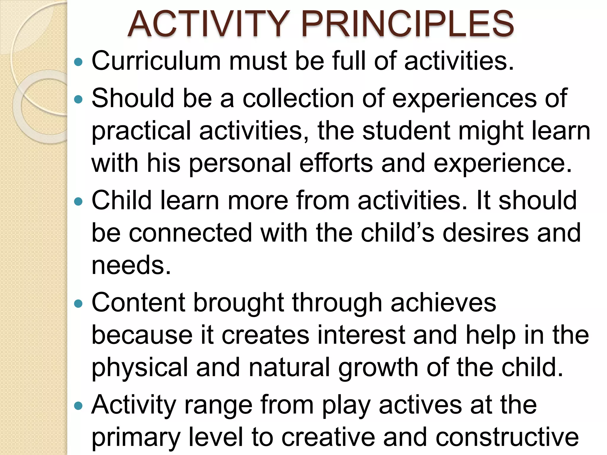 PRINCIPLES OF CURRICULUM | PPTX
