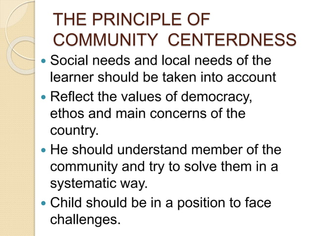 PRINCIPLES OF CURRICULUM | PPTX | Primary Education | Education