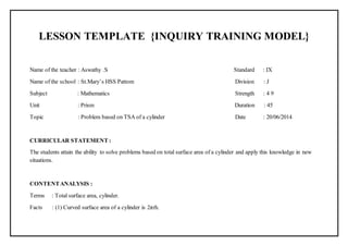 Lesson template blog | PPT