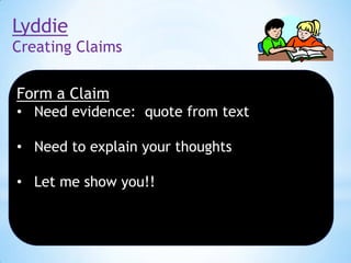 Lyddie: Lesson ten, Unit 1 | PPTX