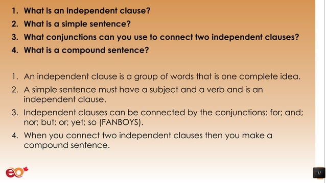 Lesson three compound sentences | PDF