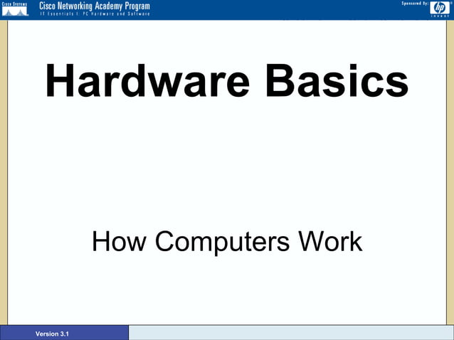 Lesson three hardware basics | PPT