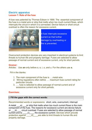 Lesson electricity | PDF