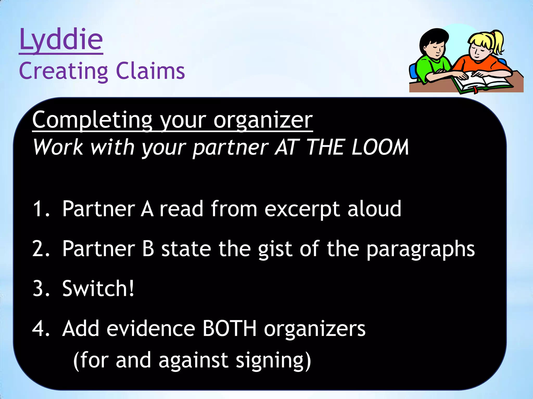 Lyddie: Lesson twelve, Unit 1 | PPT