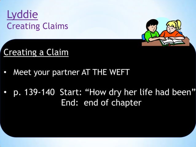 Lyddie: Lesson twelve, Unit 1 | PPT