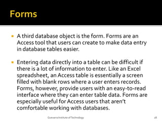 Lesson Two Exploring An Access Database | PPTX