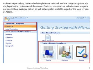 Lesson Two Exploring An Access Database | PPTX