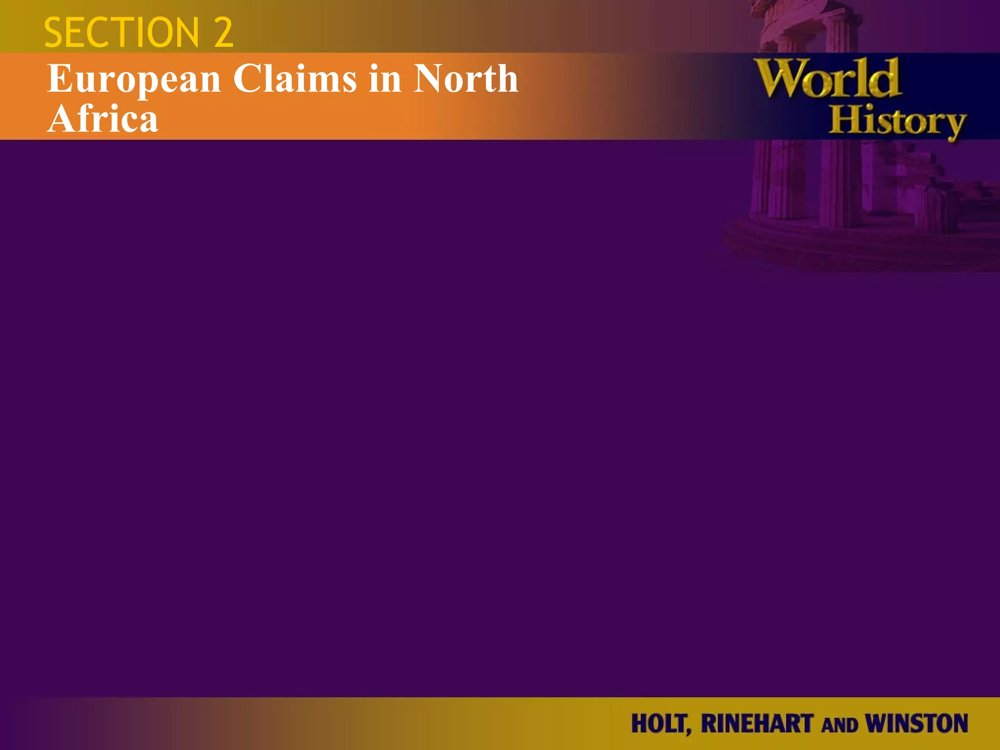 Lesson Two - Imperialism in North Africa | PPT