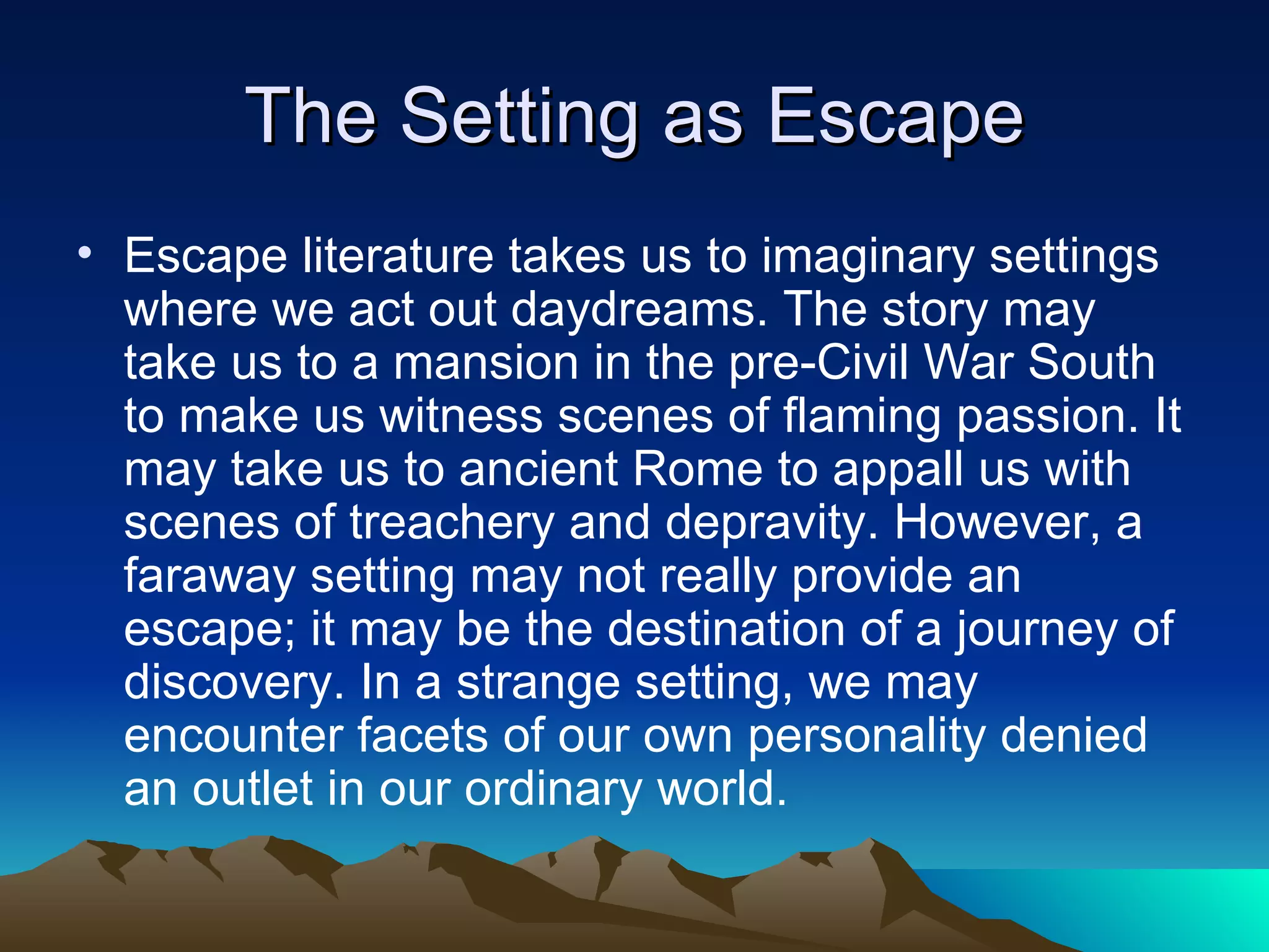 Lesson two setting | PPT
