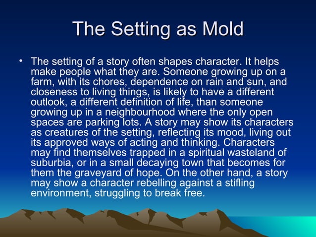 Four Types of Setting | PPT