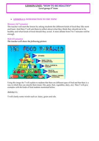 Lesson unit -how_to_be_healthy[1] | DOC