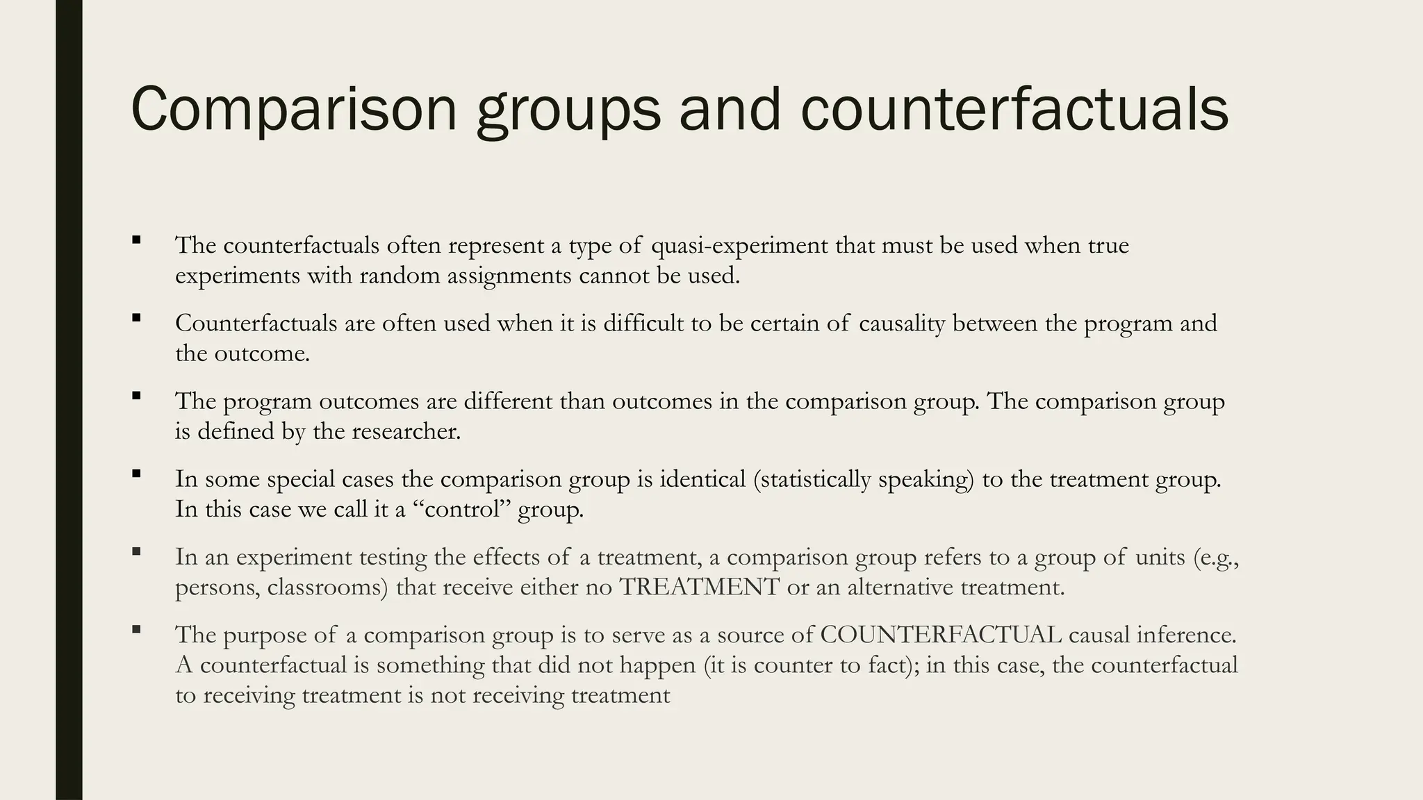 LESSON VI - Counterfactuals in Impact Evaluation.pptx