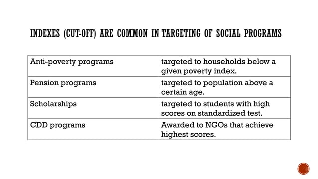 Lesson Vii Impact Evaluation Research Designs Pptx