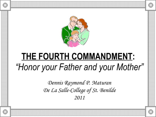 Lesson xiv the fourth commandment | PPT | Christianity | Religion ...
