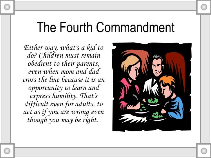 Lesson xiv the fourth commandment