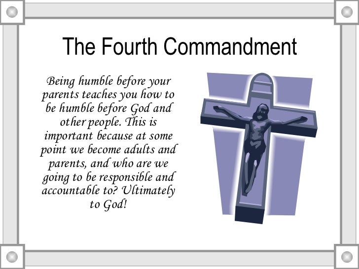 Lesson xiv the fourth commandment