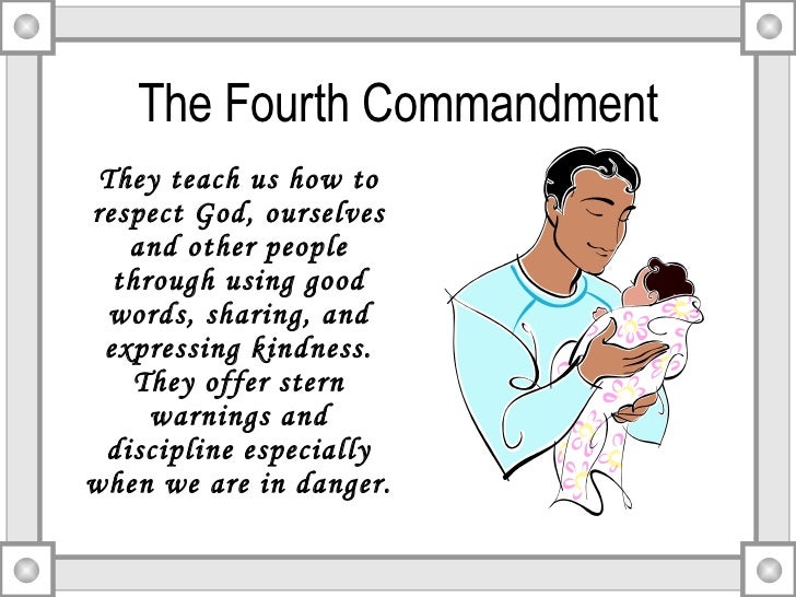 Lesson xiv the fourth commandment