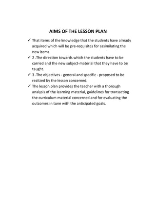 Lesso plan assignmntn | DOCX | Primary Education | Education