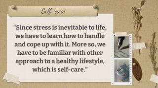 Less stress, more care | PPTX