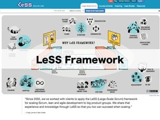 LeSS Study LeSS Framework Overview | PPT