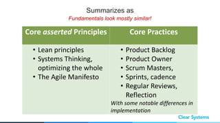 Less vs sa fe agile dc 2017 - clear systems | PPT