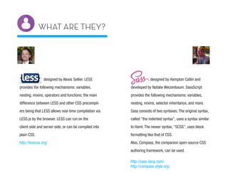 Less vs sass | PPT | Free Download