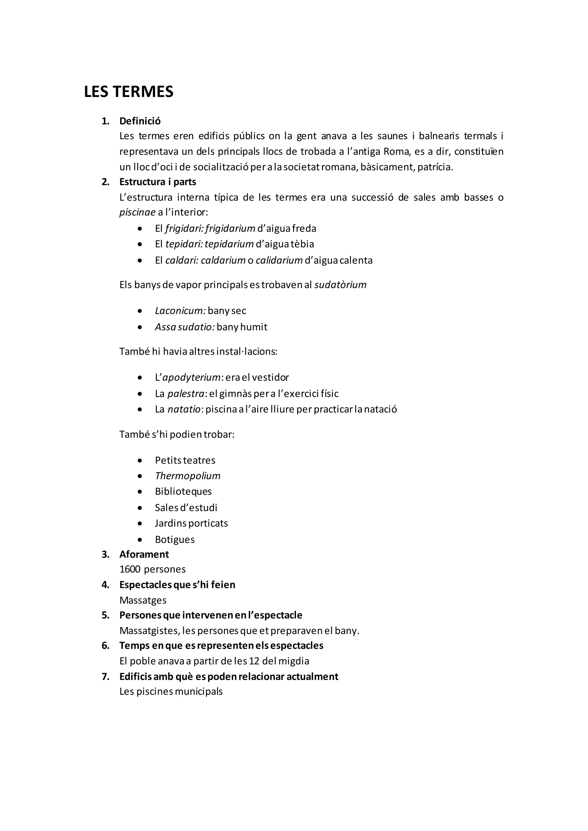Les termes | DOCX