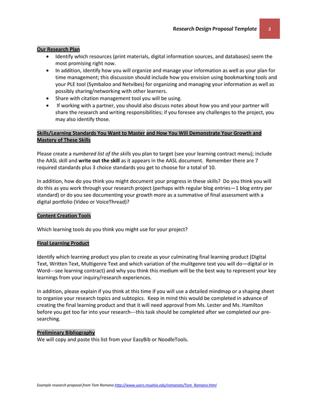 Media 21 Spring 2012 Research Design Proposal Guidelines | PDF