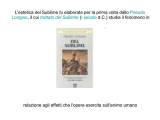 L’estetica del sublime | PPT