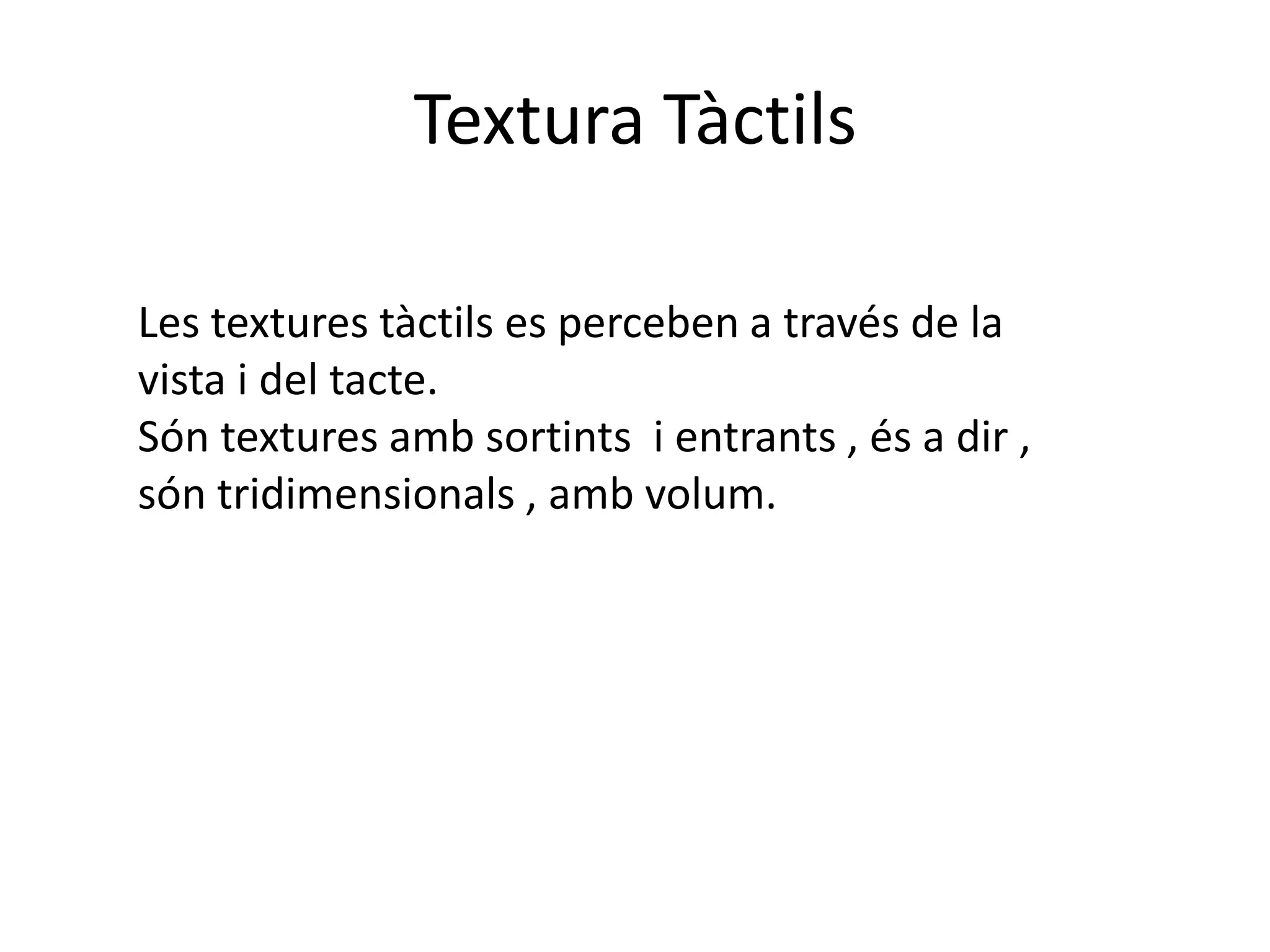 Les textures | PPTX
