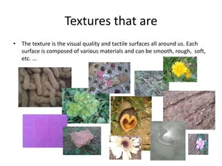 Les textures | PPT