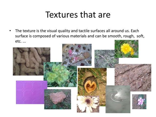 Les textures | PPT