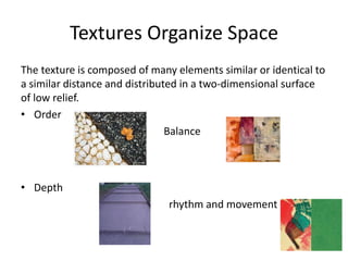 Les textures | PPTX