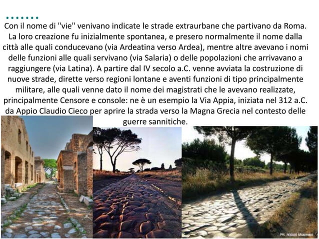 Le strade di roma | PPT
