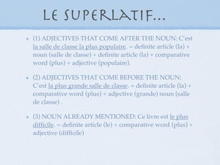 Le superlatif | KEY