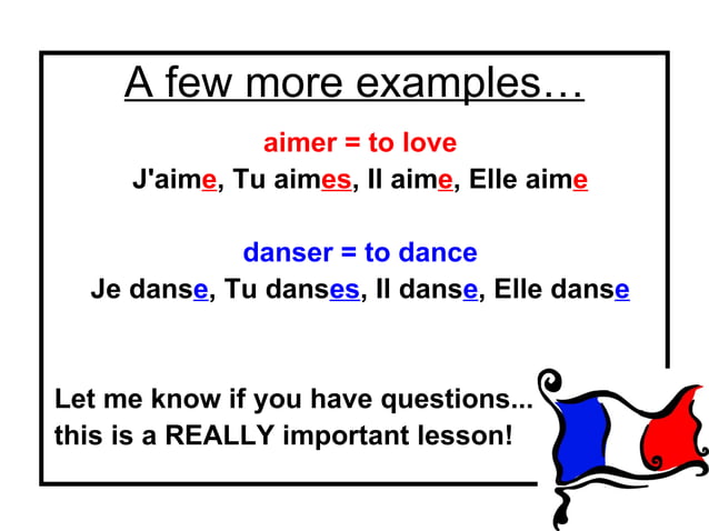 Les verbes -ER | PPT