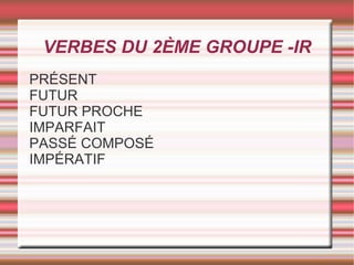 Les verbes ir | PPT