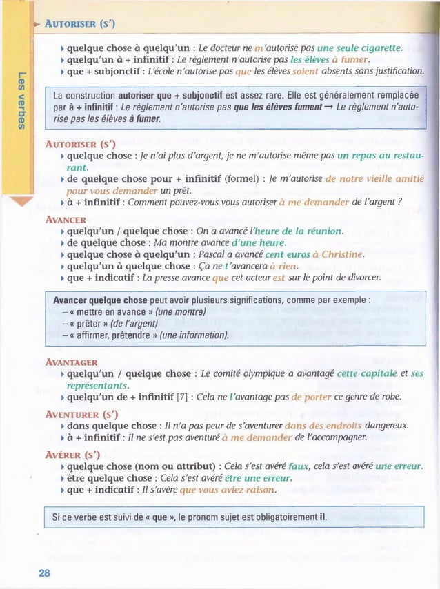 Les verbes et leurs prepositions | PDF