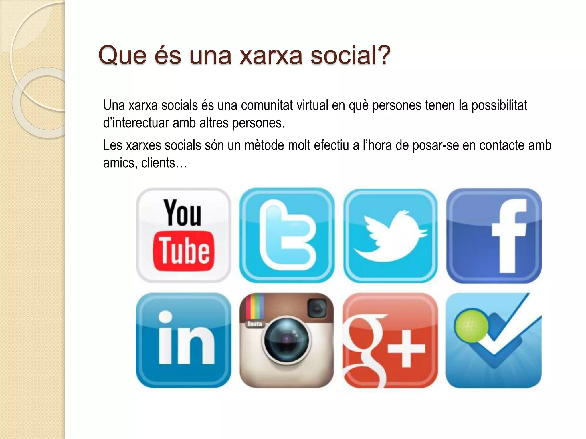 Les xarxes socials | PPTX
