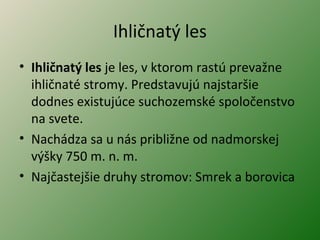 Lesy na Slovensku | PPT