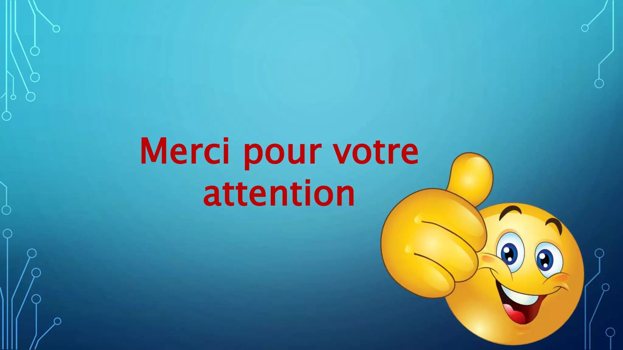 Merci Pour Votre Attention En Bleu