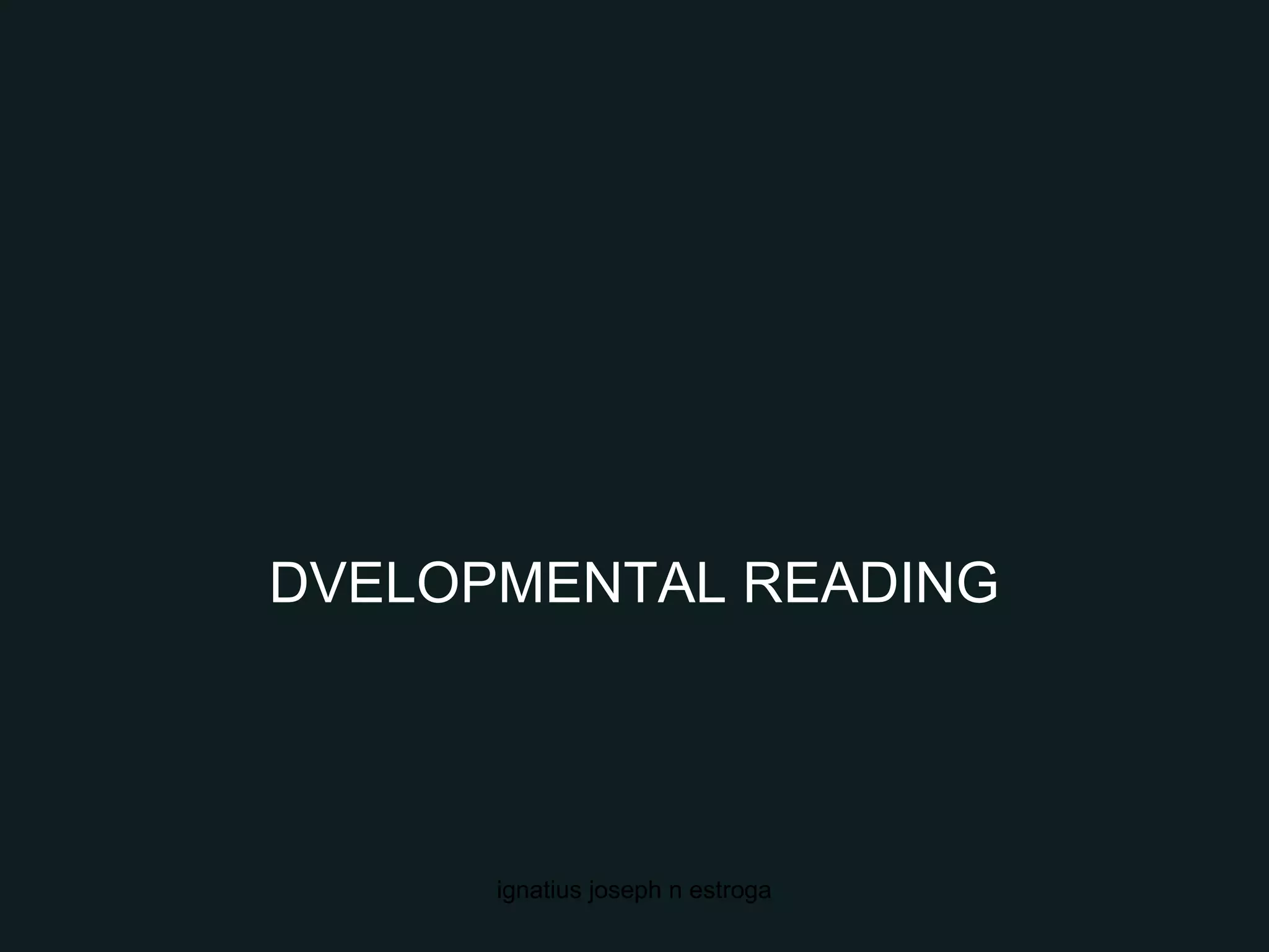 Developmental Reading | PPT