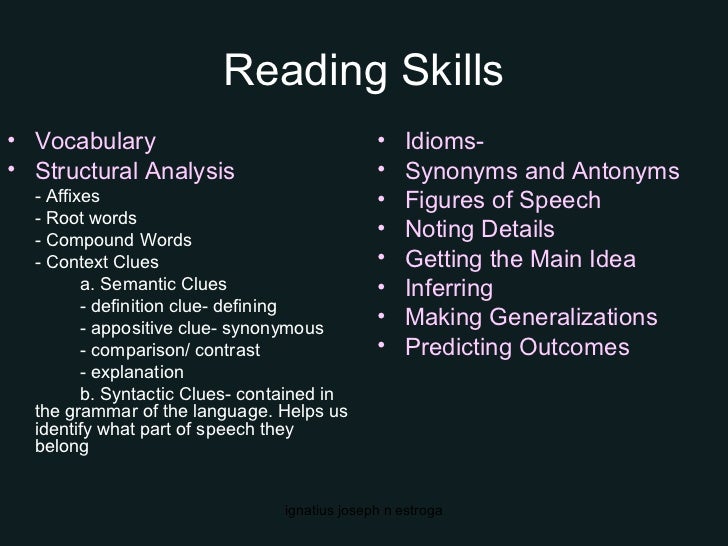 Developmental Reading Developmental Reading