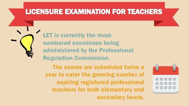 Licensure Examination for Teachers