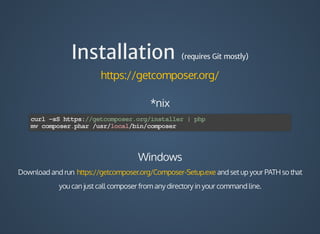 PHP Composer Basics | PDF
