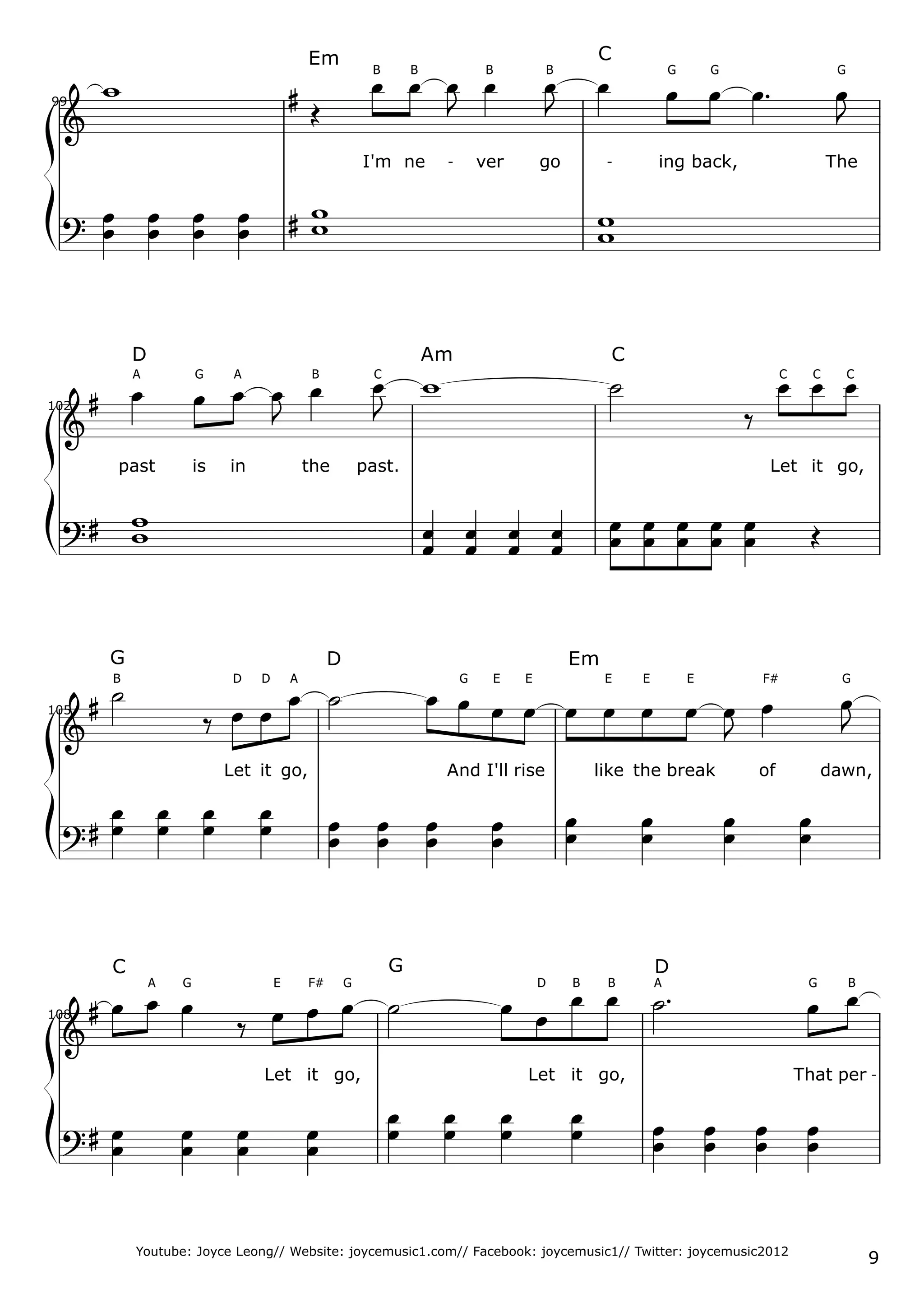 Let it-go-easy-piano | PDF